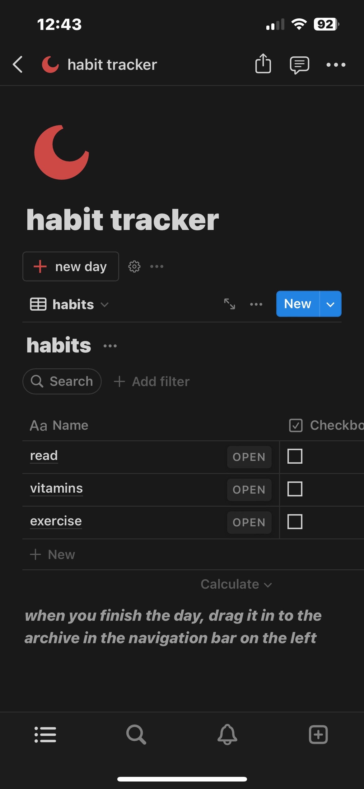 Pretty Red Aesthetic Notion Template With Habit Tracker - Etsy