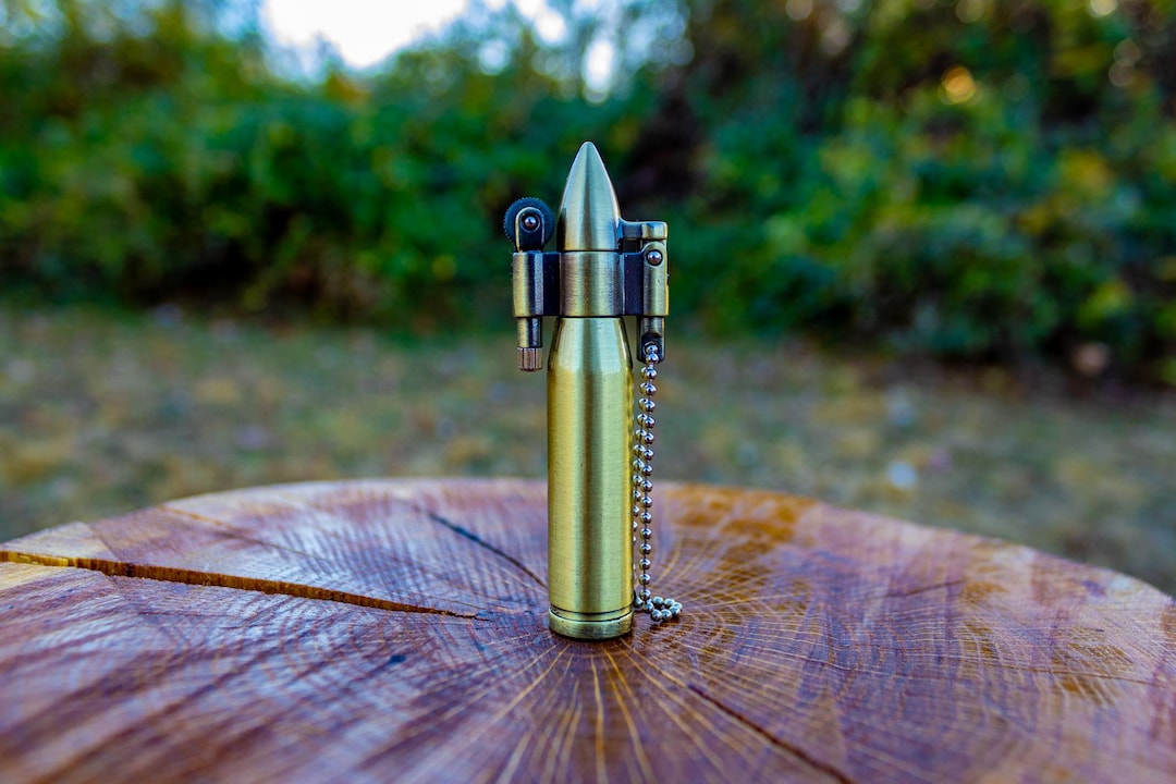 Vintage Kerosene Bullet Lighter - Refillable - Perfect Gift and ...