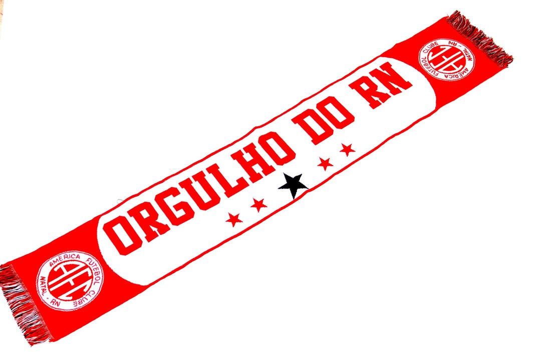Scarf America Natal Orgulho Rn Brazil Football Club Handmade Supporter ...