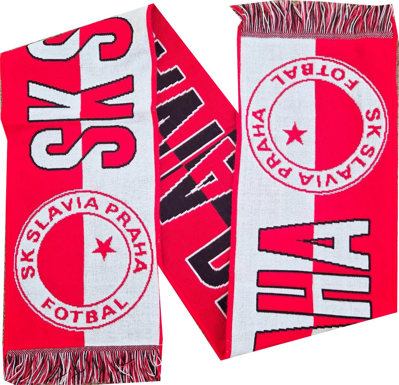 Scarf Sk Slavia Praha Football Club Handmade Supporter Champions ...
