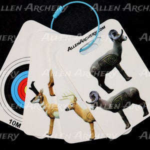 Bullseye & 3D Target Aim Point Cards - Etsy