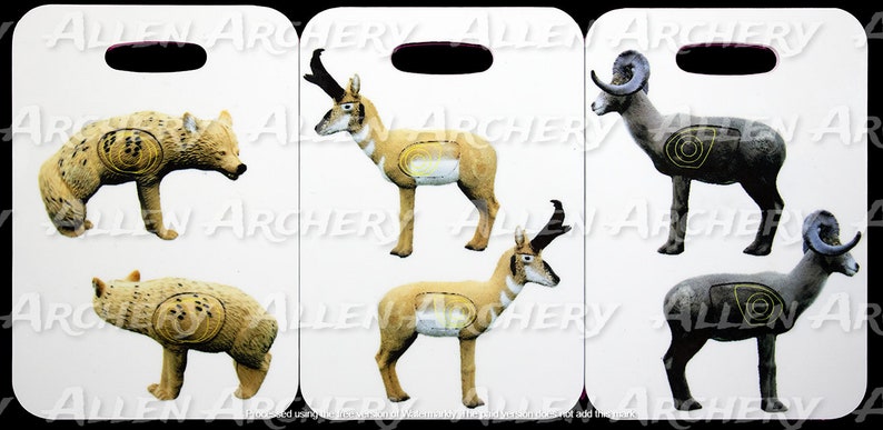 Bullseye & 3D Target Aim Point Cards - Etsy