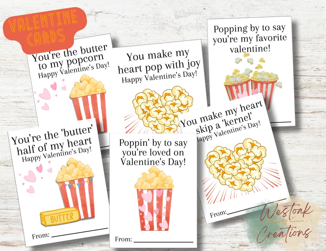 Printable School Valentine's Day Card, Class Valentine's Day Card ...