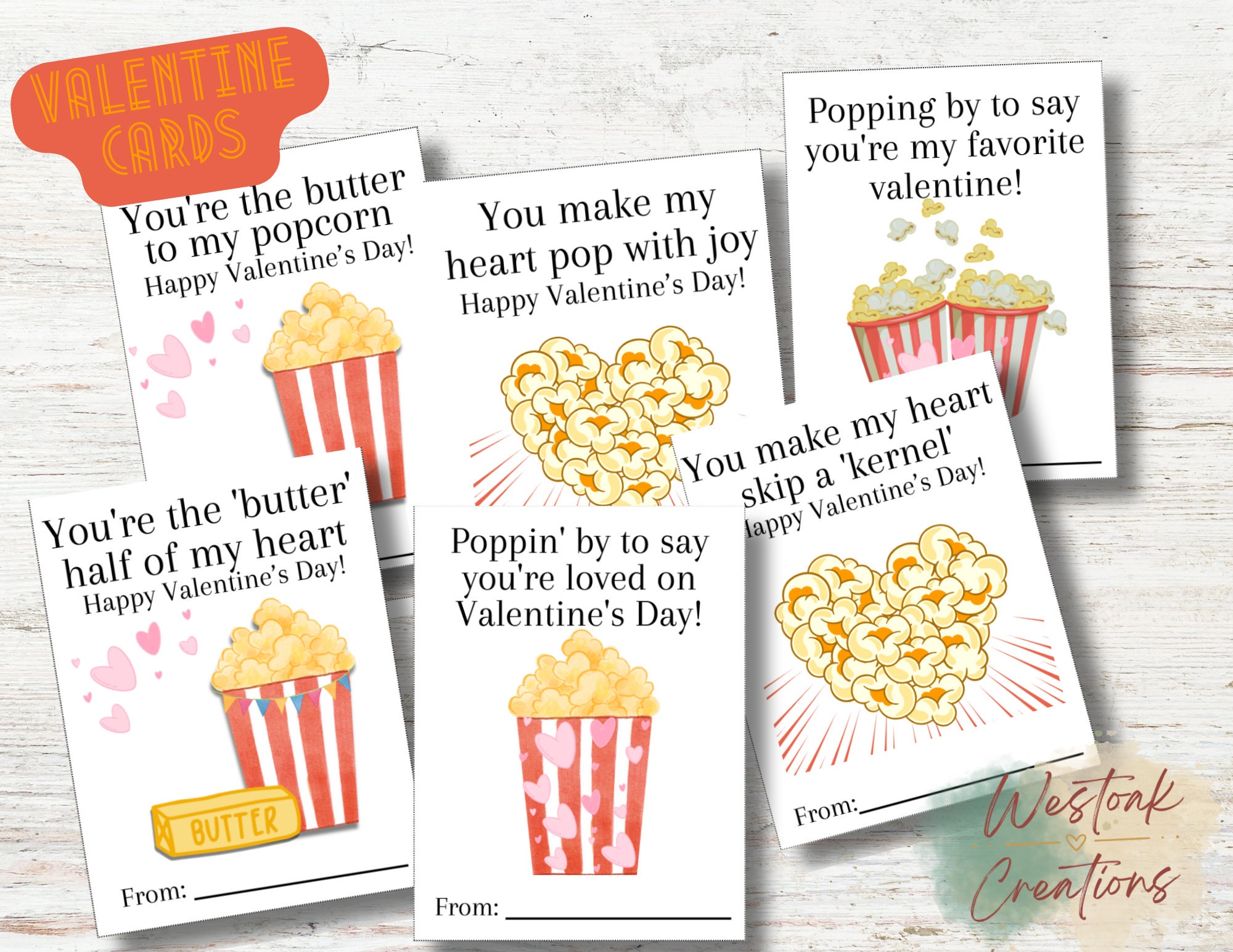 Printable School Valentine's Day Card, Class Valentine's Day Card ...