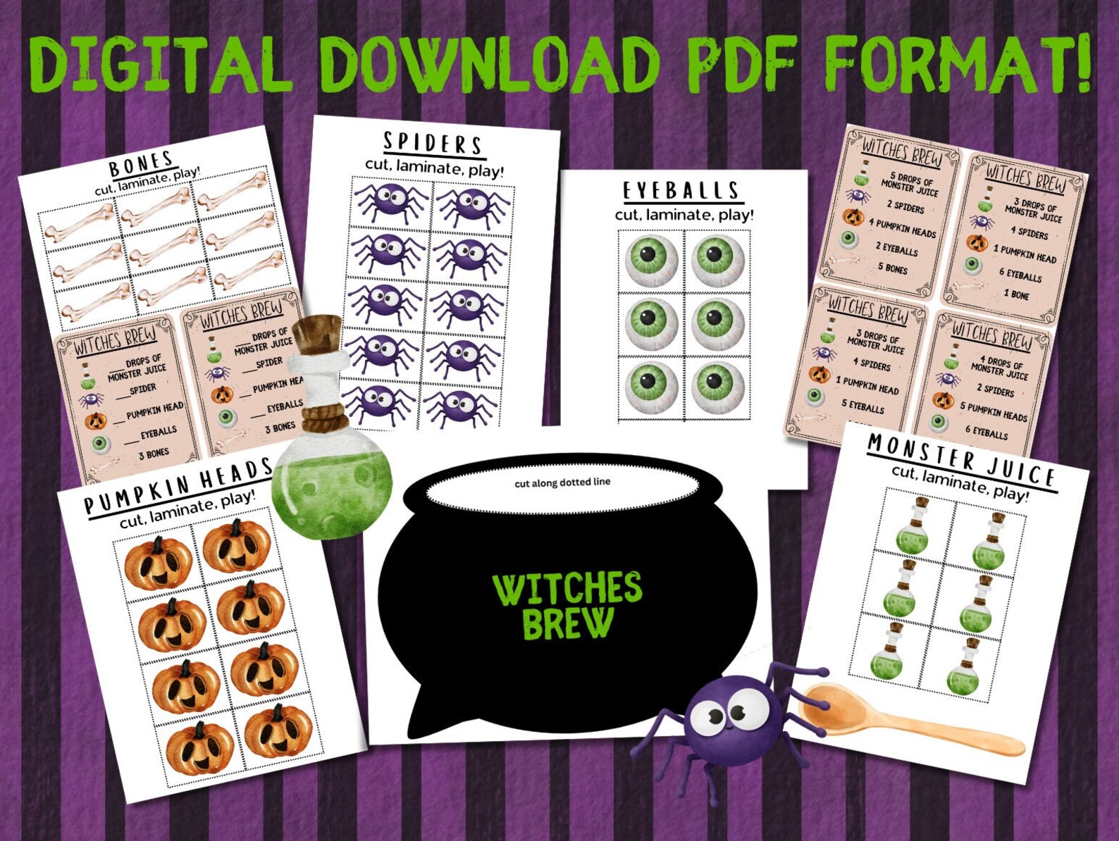Witches Brew Dramatic Play, Witches Brew Pretend Play, Counting ...