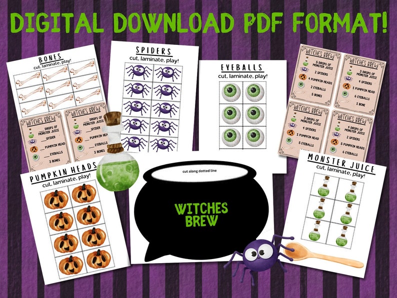 Witches Brew Dramatic Play, Witches Brew Pretend Play, Counting ...