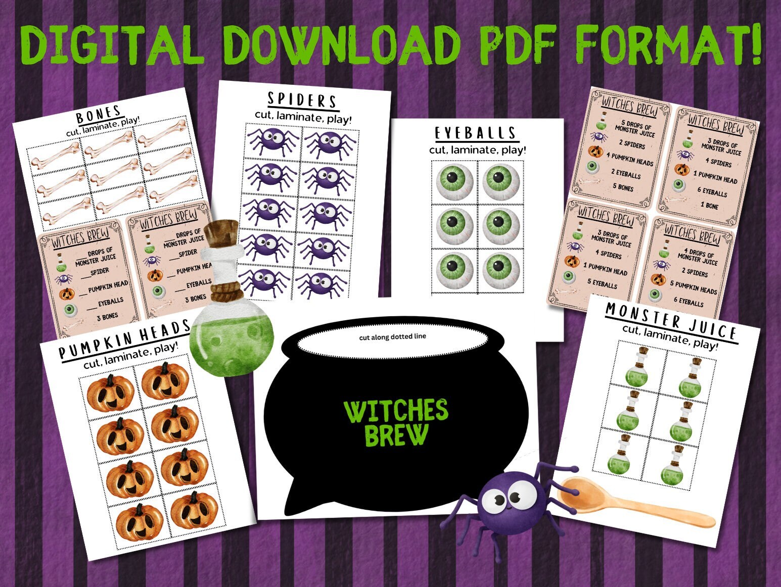 Witches Brew Dramatic Play, Witches Brew Pretend Play, Counting ...