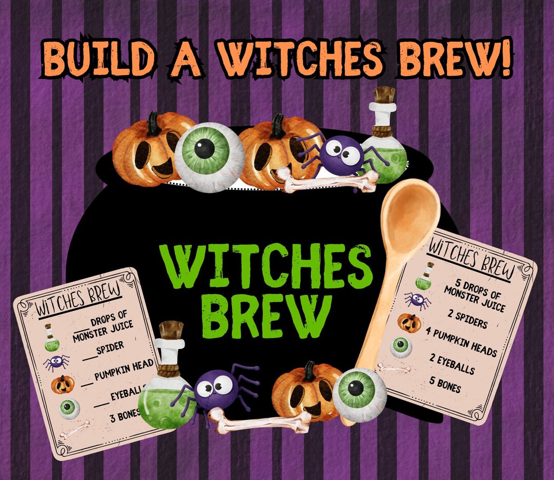 Witches Brew Dramatic Play, Witches Brew Pretend Play, Counting ...