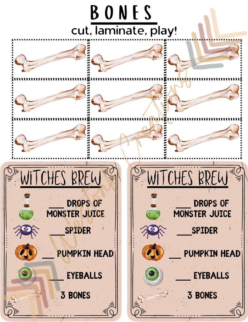 Witches Brew Dramatic Play, Witches Brew Pretend Play, Counting ...