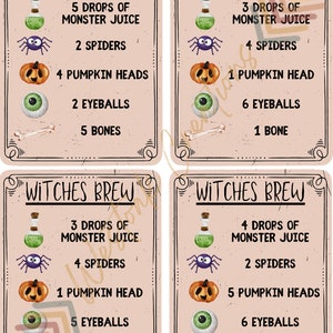 Witches Brew Dramatic Play, Witches Brew Pretend Play, Counting ...