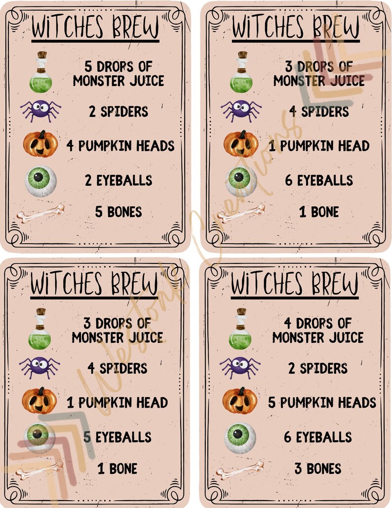 Witches Brew Dramatic Play, Witches Brew Pretend Play, Counting ...