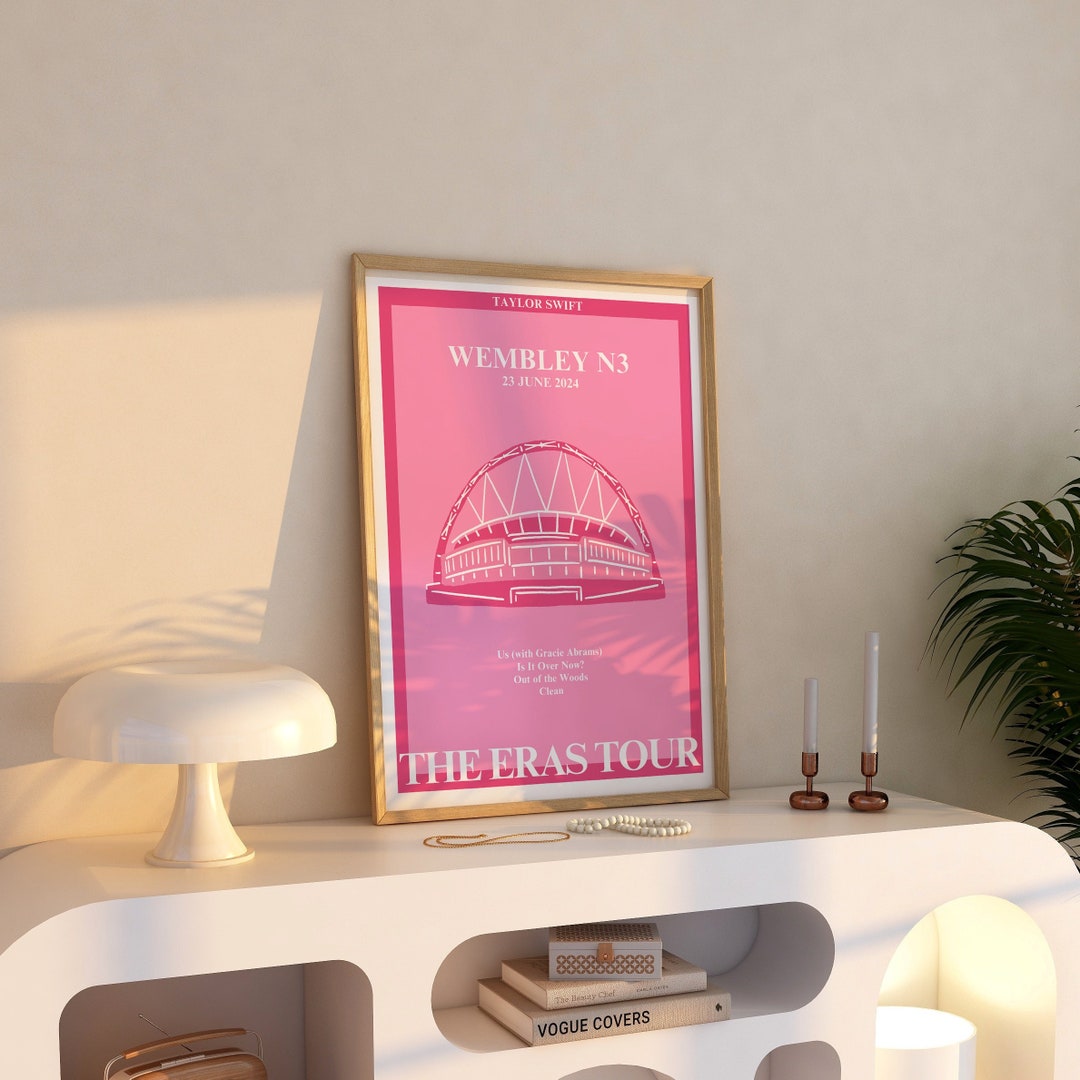 Taylor Swift Poster, the Eras Tour London N3 Wembley Stadium, 23 June ...