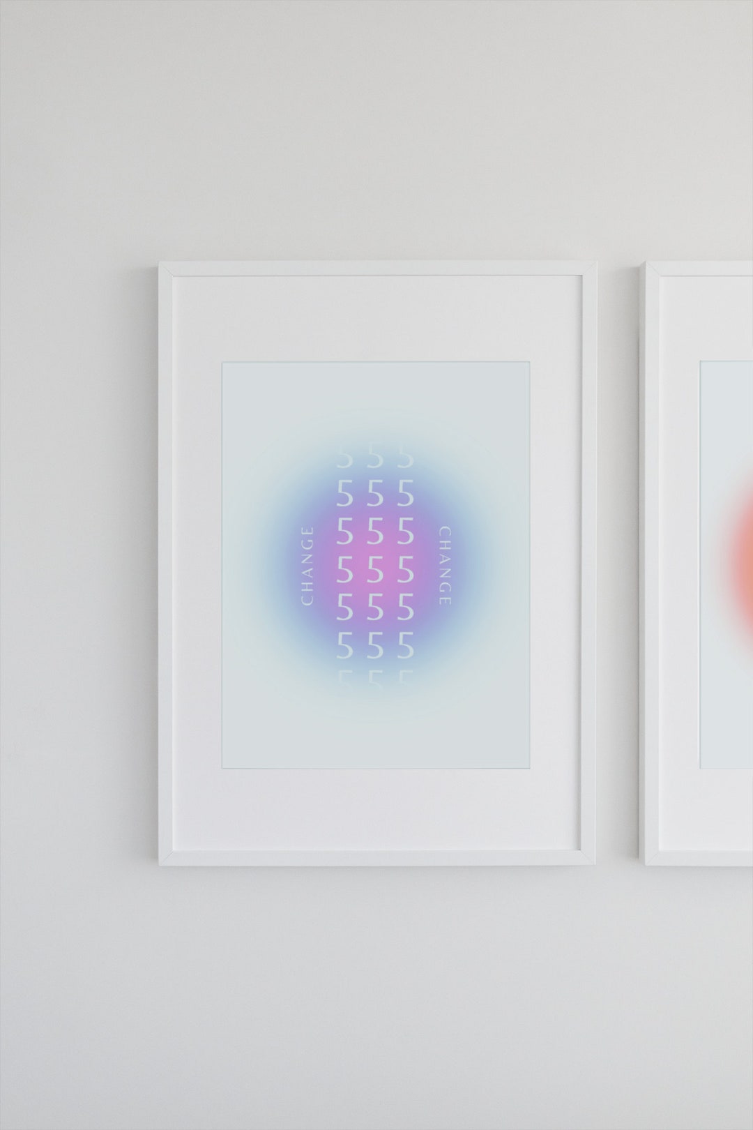 555 Change Art Print Angel Number Spiritual Guidance Wall Decor - Etsy