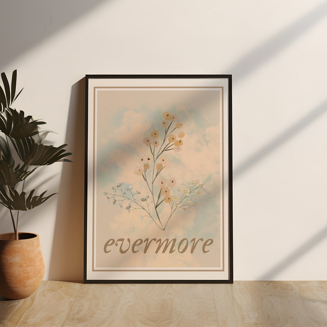 Taylor Swift Inspired Evermore Print Album Inspired Poster, Vintage ...