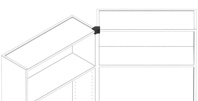 IKEA BILLY Bookcase Connector – Join 2 Units at "45 Degrees" for Custom ...
