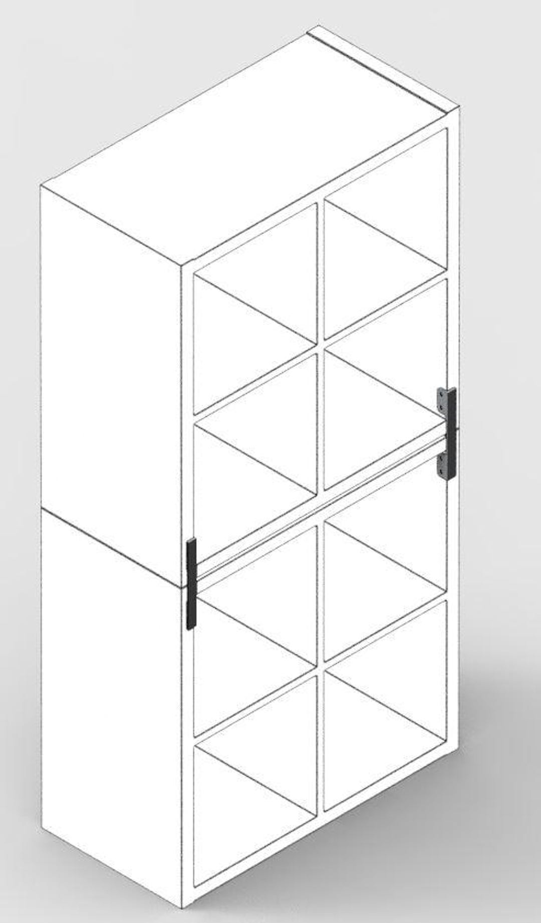 2 Pieces Vertical Connector for IKEA Kallax Shelf Maximize Storage ...