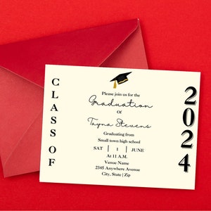 2024 Graduation Template - Etsy