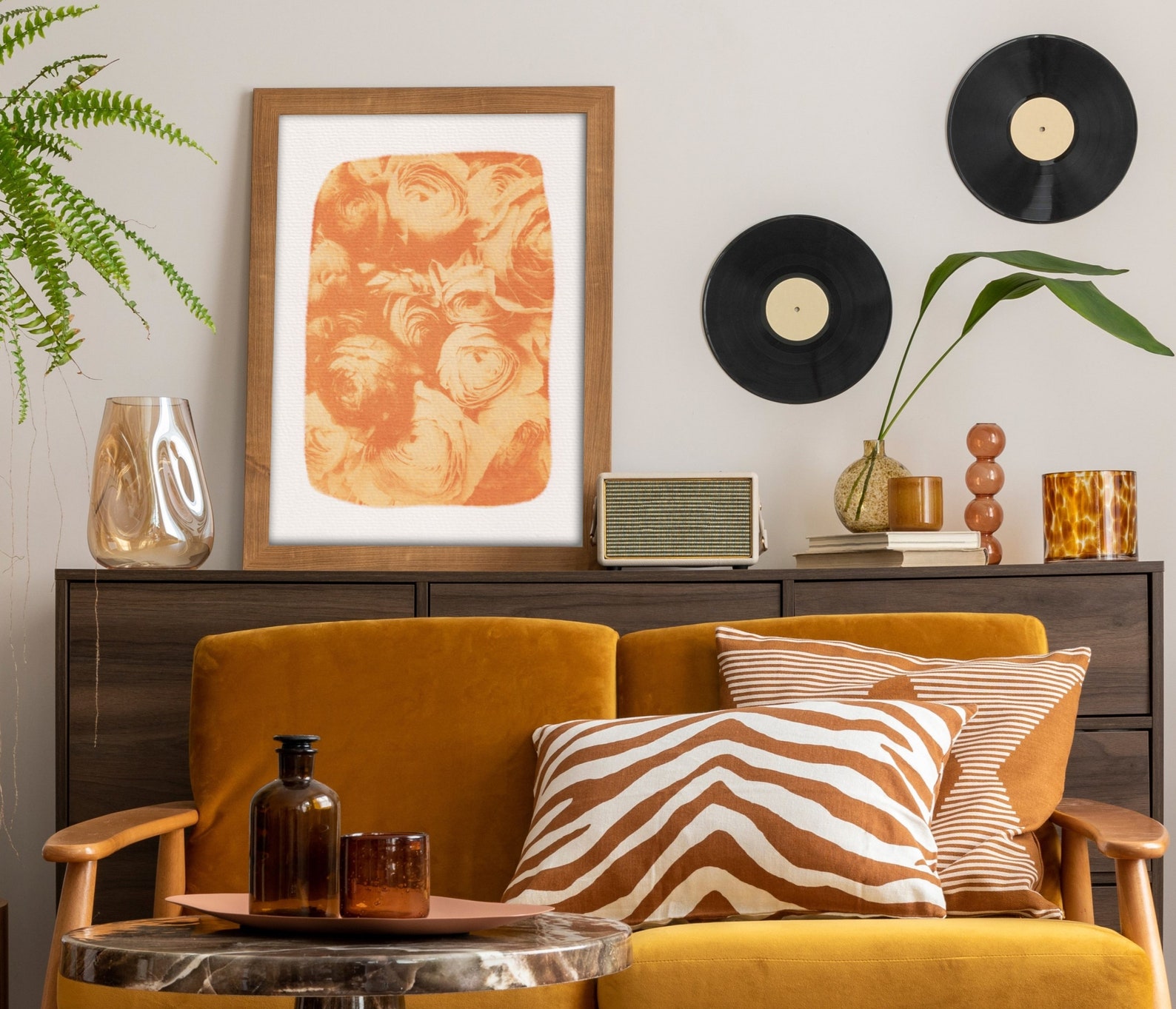 Roses Sun Print Turmeric Pigment Botanical Anthotype Art Alternative ...