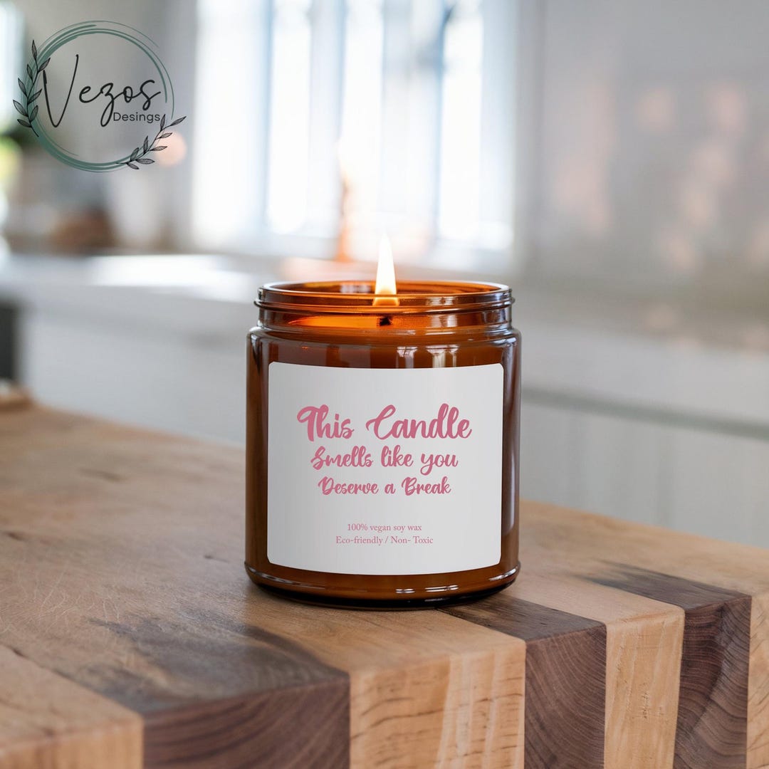 This Candle Smells Like You Deserve a Break Apricot Wax Candle, Funny ...