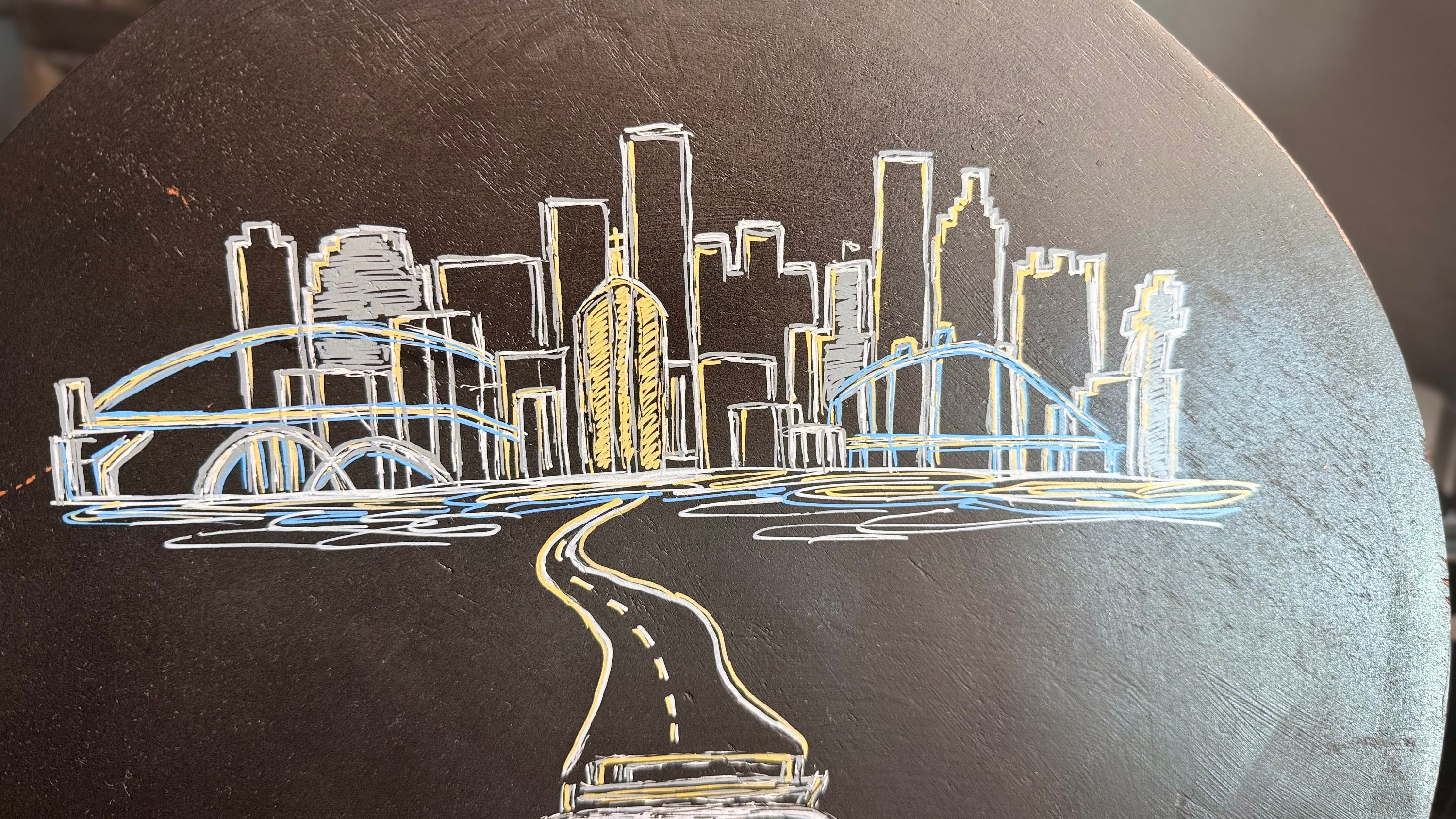 Milwaukee Skyline Sign, Skyline Wall Art, Handmade, Wisconsin ...