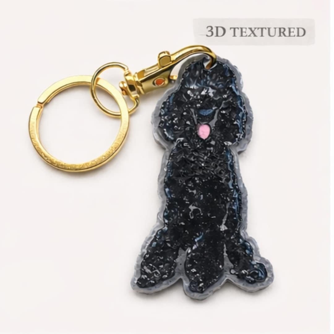 Black Poodle Keychains LAST TWO - Etsy