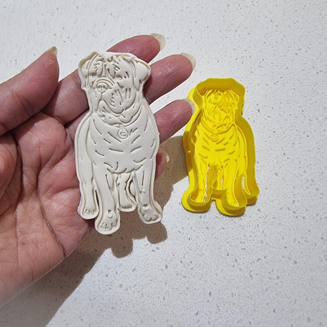 Bullmastiff Cookie Cutter STL: Dog Breed Stamp (digital File) - Etsy