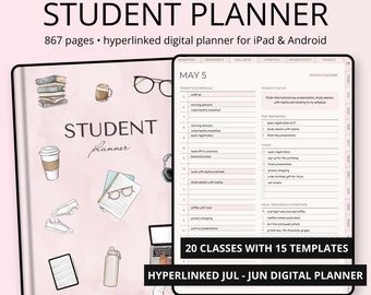 College Planner, Student Planner, Digital Academic Planner, Study ...