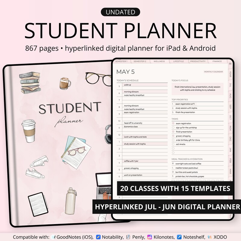 Student Planner - Etsy