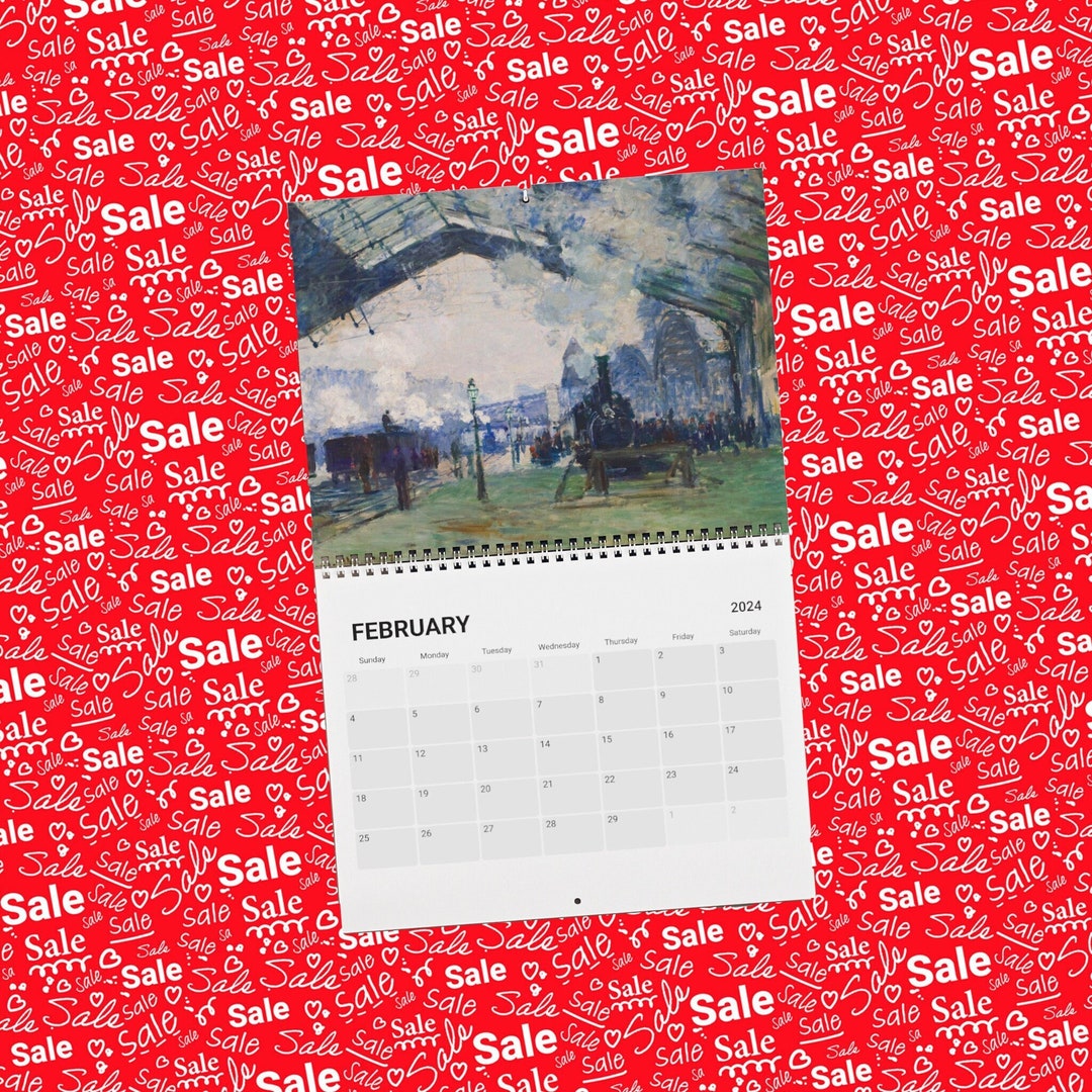 Famous Paintings Wall Calendar 2024 Impressionist Painters, Claude ...