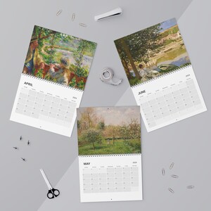 Famous Paintings Wall Calendar 2024 Impressionist Painters, Claude ...