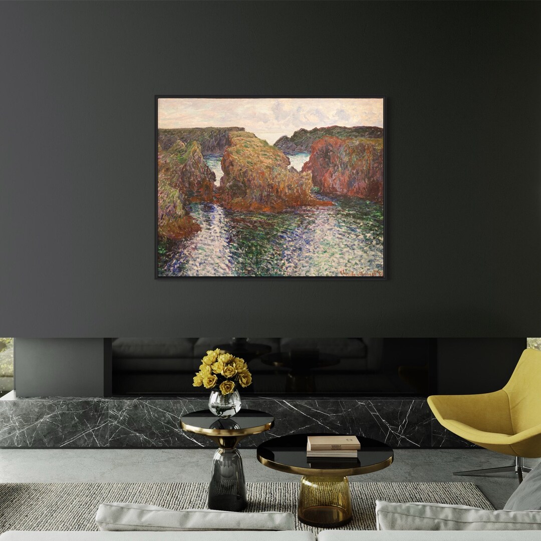 Monet Print Monet Poster Claude Monet Oil Painting With Frame Wall Art ...