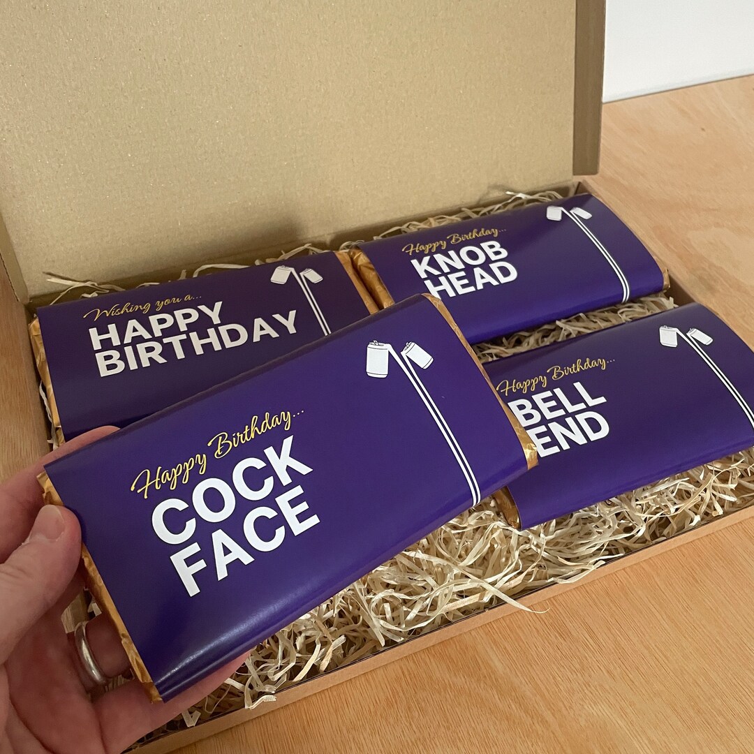 Rude Birthday Chocolate Gift Box - Etsy