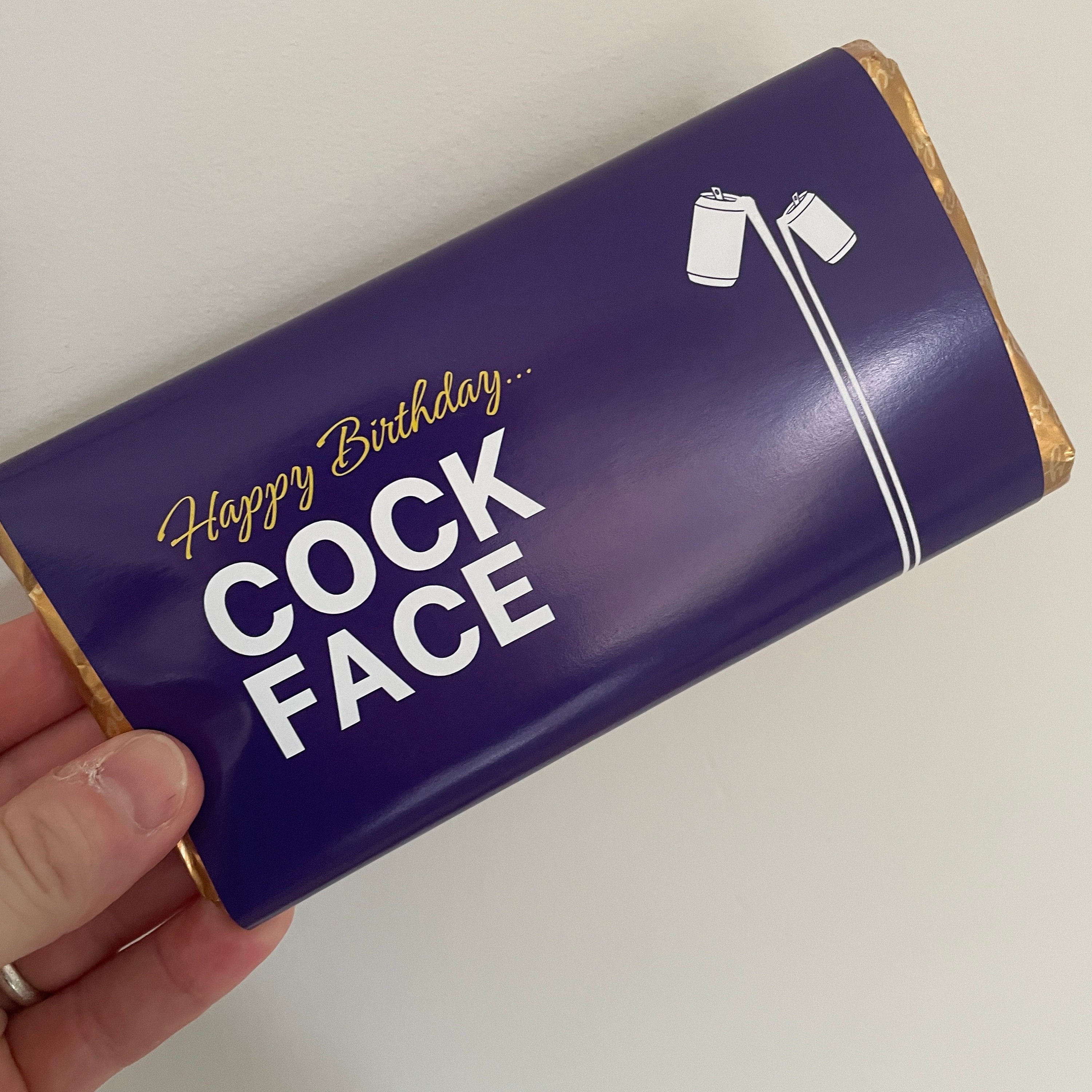 Rude Happy Birthday Chocolate Bar - Etsy UK