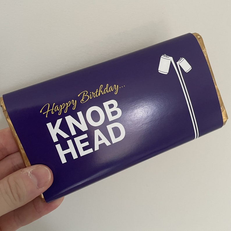 Rude Happy Birthday Chocolate Bar - Etsy UK