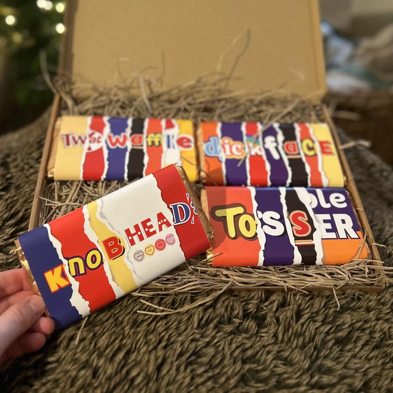 Rude Offensive Chocolate - Etsy UK