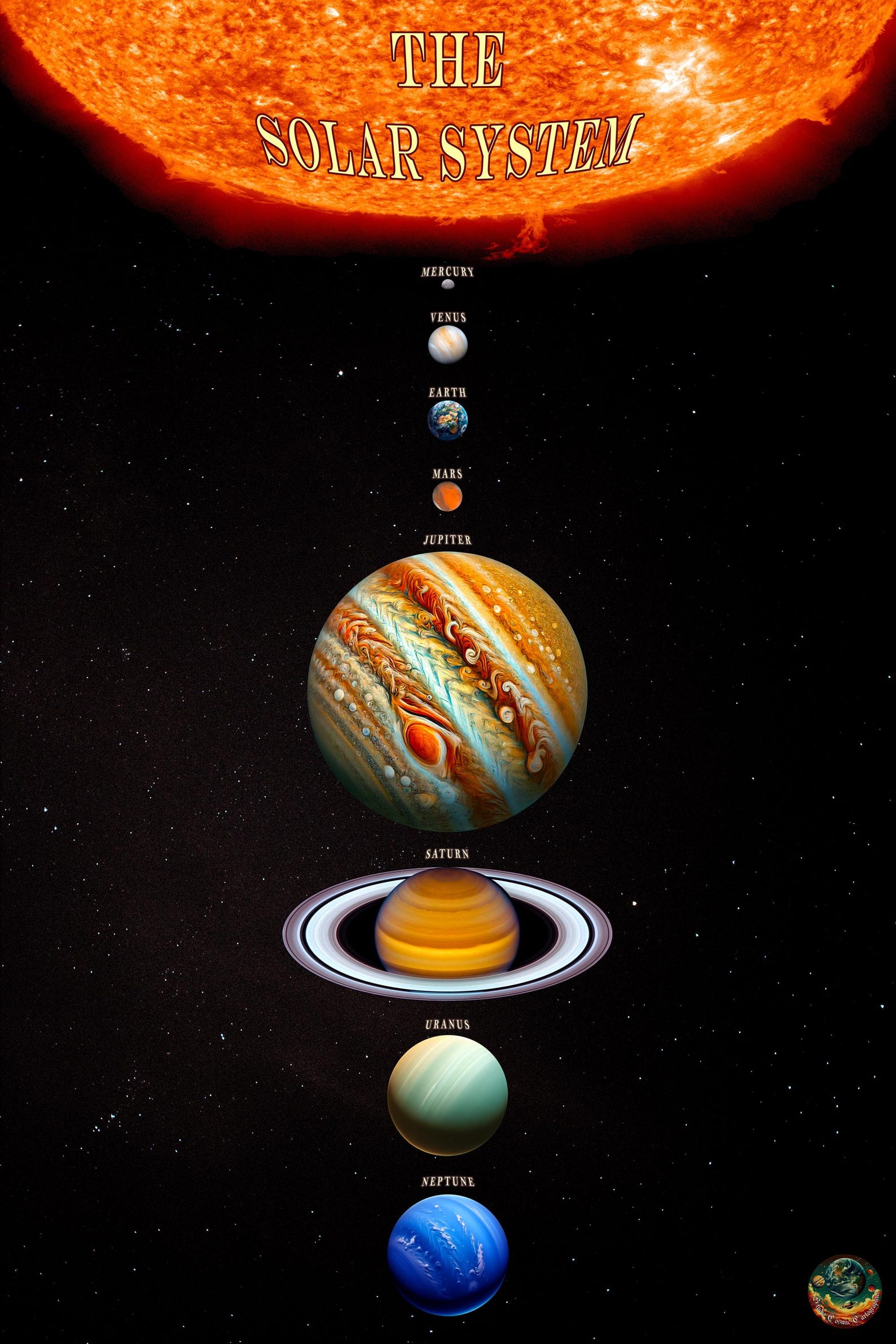 Solar System Poster: NASA Educational Space Chart (digital Download) - Etsy