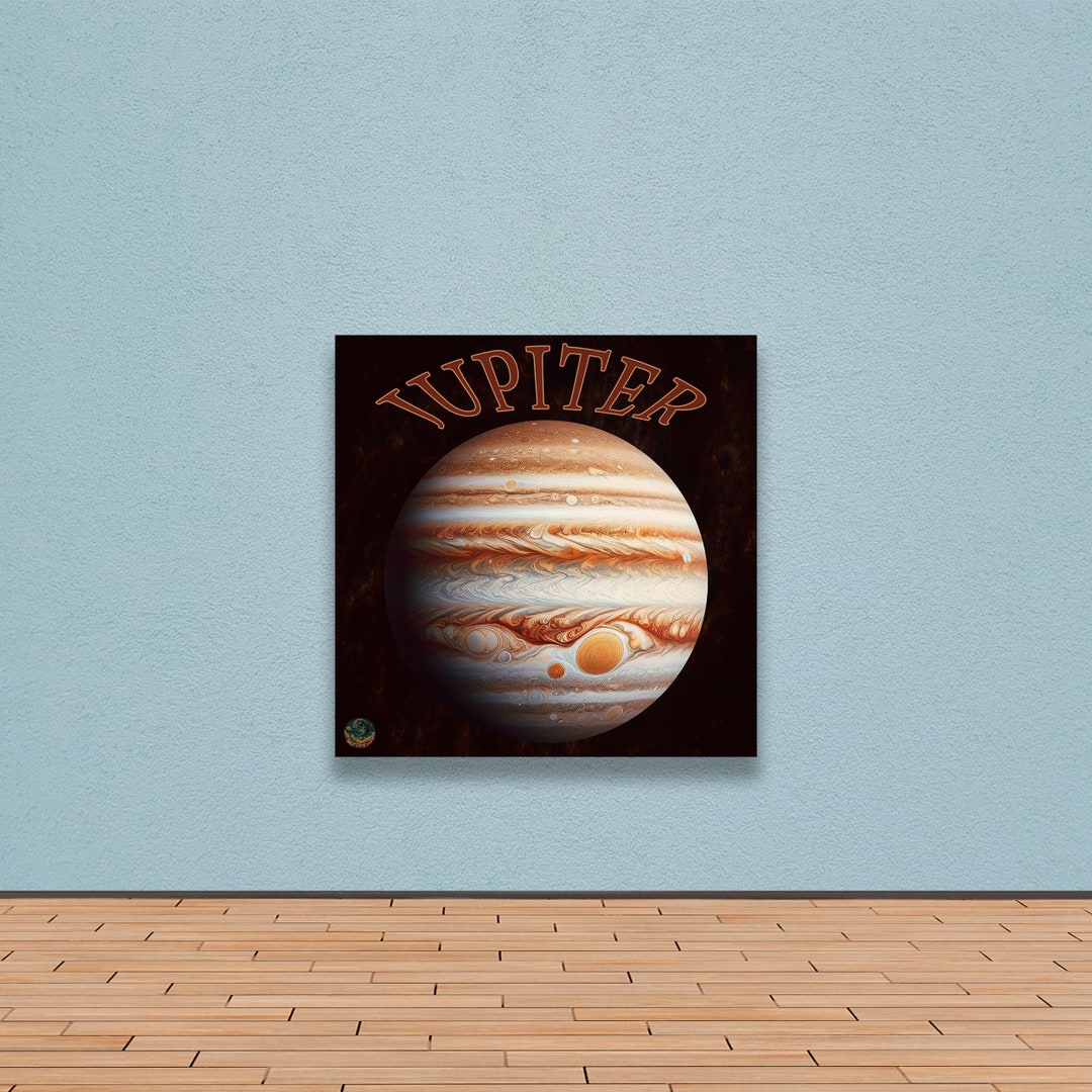 Jupiter Focus Space Poster High-quality Giclée Print Nasa-inspired Celestial Decor for Home ...