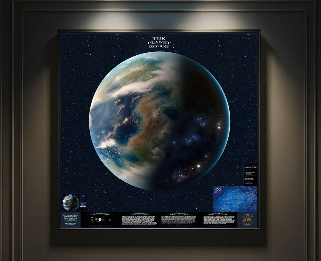 Infographic Lore Map of Koboh. High-quality Sci-fi Infographic Sci-fi ...