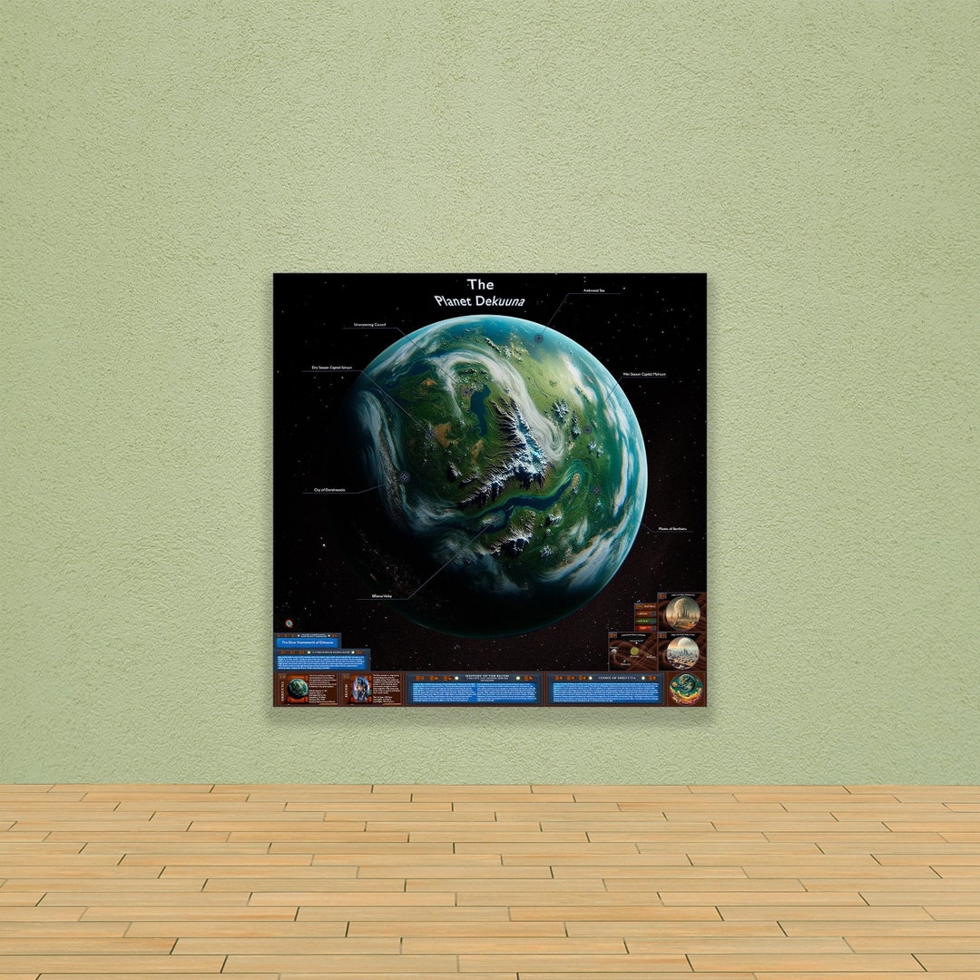 Elcor Homeworld of Dekuuna, Video Game Poster, High-quality Sci-fi ...