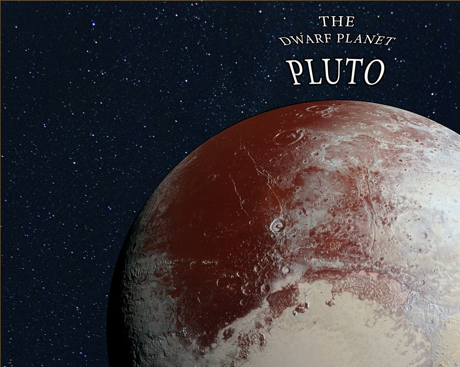 Pluto, the Dwarf Planet Infographic Poster. Sci-fi Wall Art Print, High ...
