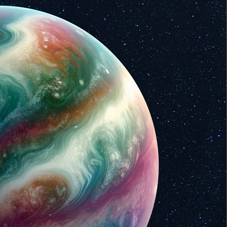 Kepler-186f Exoplanet Infographic Poster. Sci-fi Wall Art Print, High ...