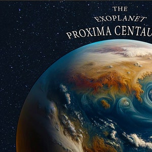 Proxima Centauri B Exoplanet Infographic Poster. Sci-fi Wall Art Print ...