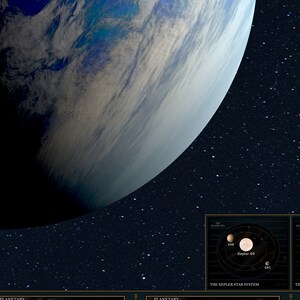 Kepler-69c Exoplanet Infographic Poster. Sci-fi Wall Art Print, High ...