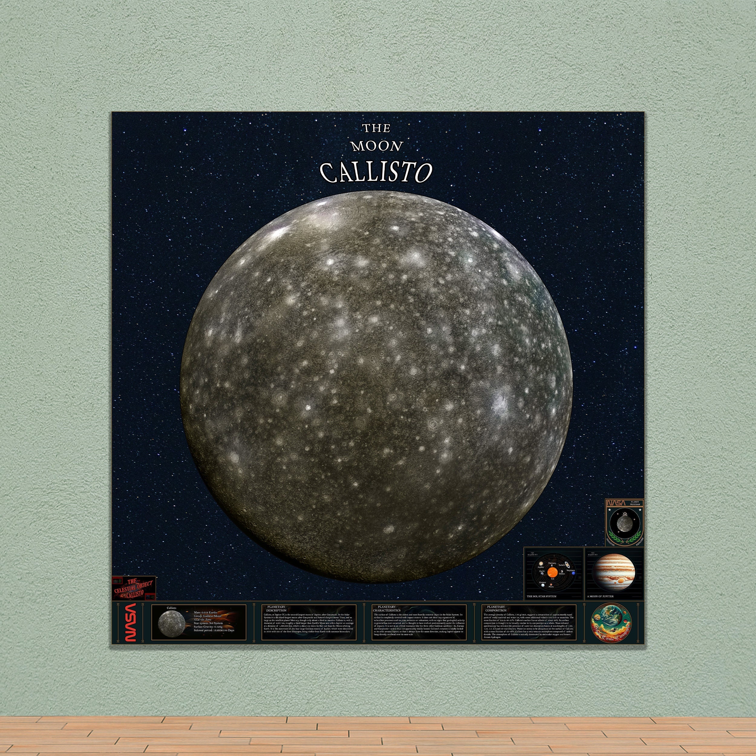 Callisto Moon Jupiter Features
