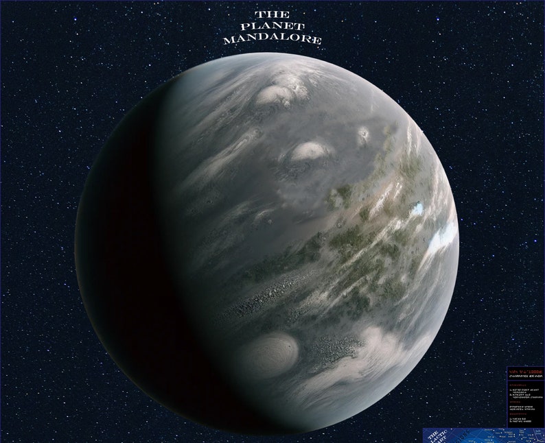 Mandalore Infographic Lore Map. High-quality Sci-fi Infographic Sci-fi ...