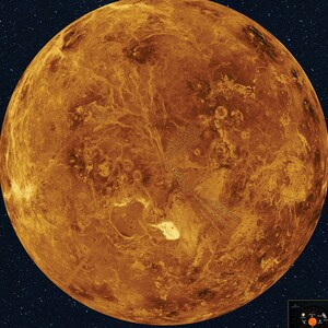 Planet Venus Infographic Poster. Sci-fi Wall Art Print, High-quality ...