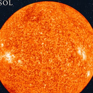 The Sun Sol Infographic Poster. Sci-fi Wall Art Print, High-quality ...