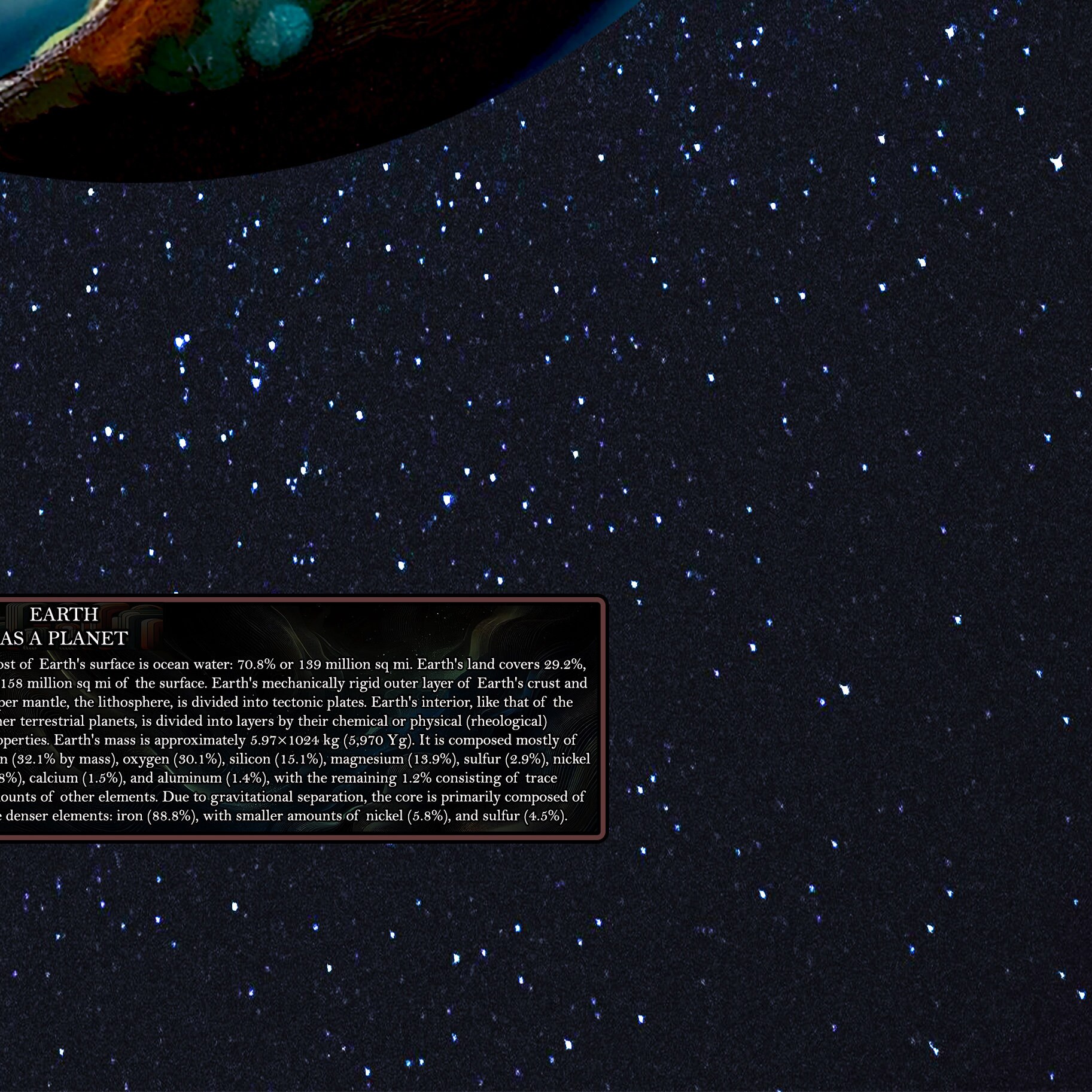 Planet Retro Earth Infographic Poster. Sci-fi Wall Art Print, High ...