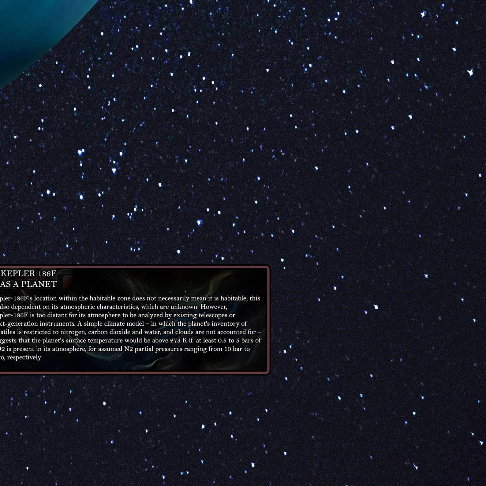 Kepler 186F Planet Poster: Sci-fi NASA Infographic Art (digital ...