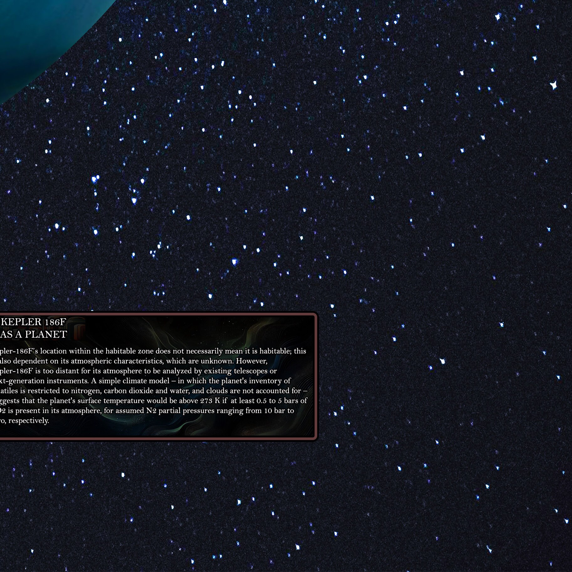 Kepler 186F Planet Poster: Sci-fi NASA Infographic Art (digital ...